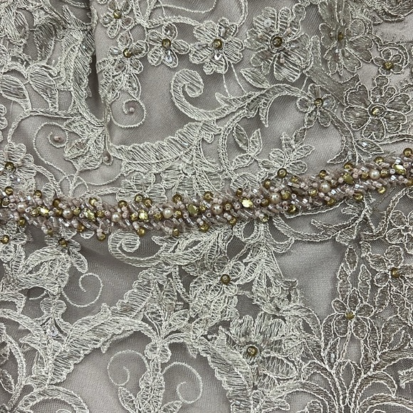 Mon Cheri | Dresses | Mon Cheri Lace Plus Size Embellished Gown | Poshmark